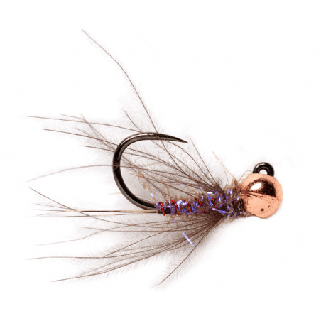 Nymphe tungstène Coppertop duracell jig pour la truite et l'ombre