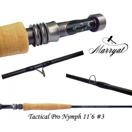 Canne à mouche Tactical Marryat Pro nymph 11'6 soie de 3