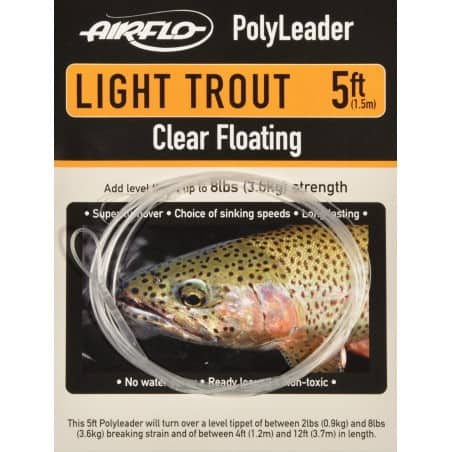 Polyleader Light Trout 5' AIRFLO, pour la pêche en sèche, noyée, nymphe